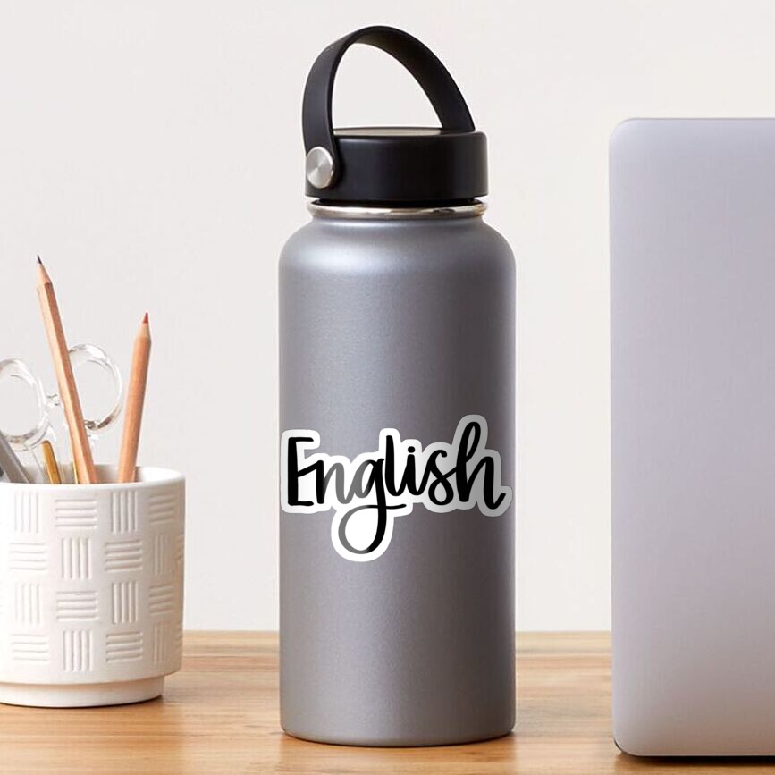 "English - Folder/Binder Sticker " Sticker for Sale by RT-Lettering ...
