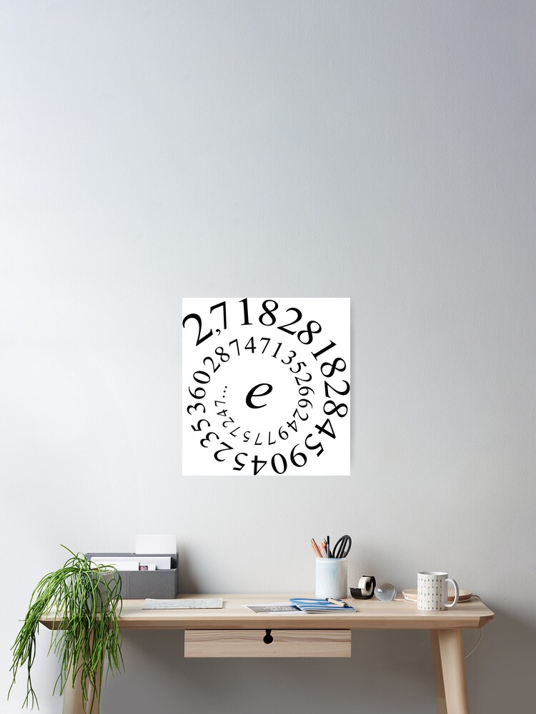 "Euler number" Poster by manudesignr | Redbubble