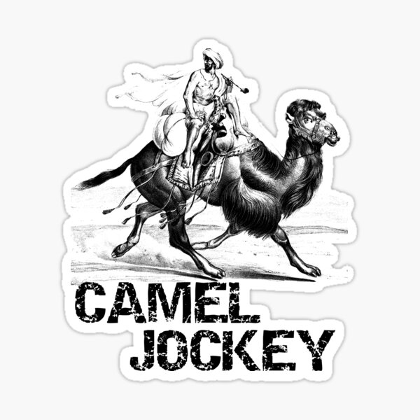 "camel jockey t shirts" Sticker for Sale by bledi | Redbubble