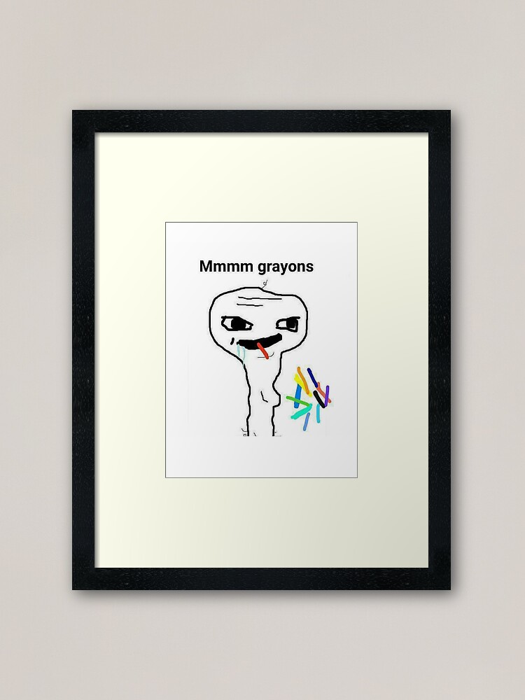 "Mmmmm Grayons" Framed Art Print for Sale by The-Vineyard | Redbubble