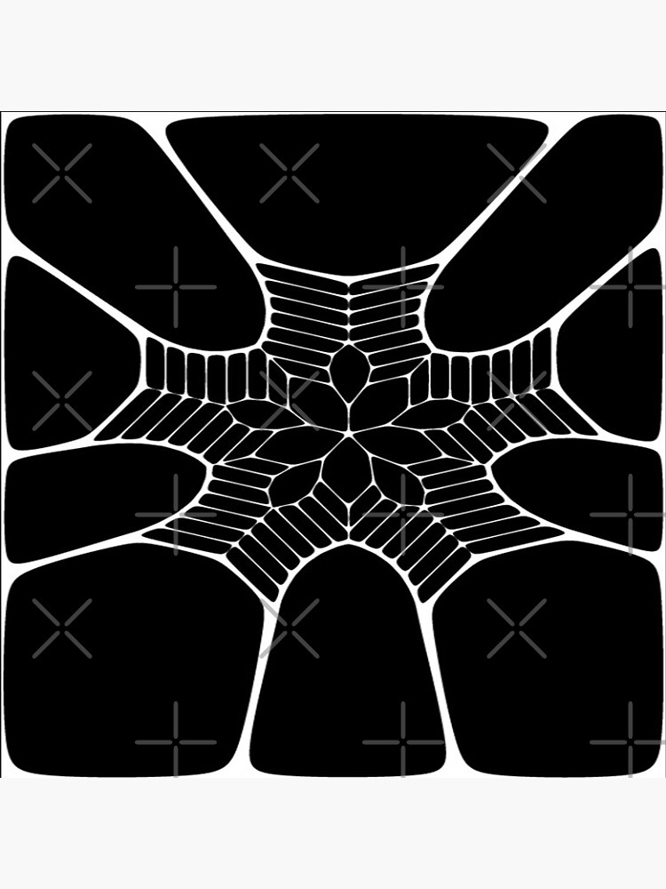 "Spider web star procedural " Sticker for Sale by Philipe3d | Redbubble