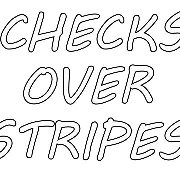 "Checks Over Stripes" Sticker for Sale by icytone | Redbubble