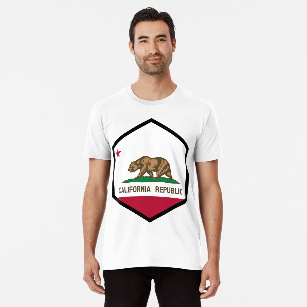 "CALIFORNIA HEXAGONAL SEAL" Sticker for Sale by dreamyguy | Redbubble