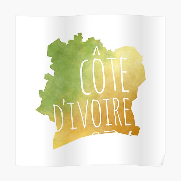 "Côte d'Ivoire" Poster for Sale by Motivburg | Redbubble