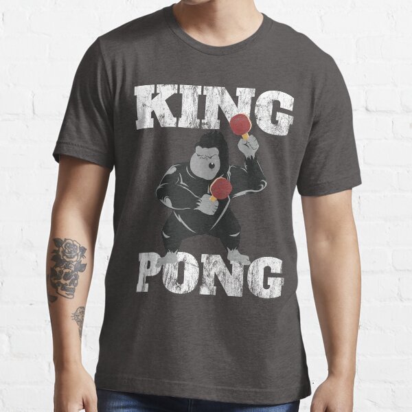 "King Pong | Gorilla Ping Pong Beast" T-shirt for Sale by Soulfire86 ...