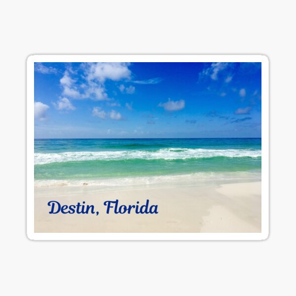 "Destin Florida Beautiful Beach Photograph" Sticker by elishamarie28 ...