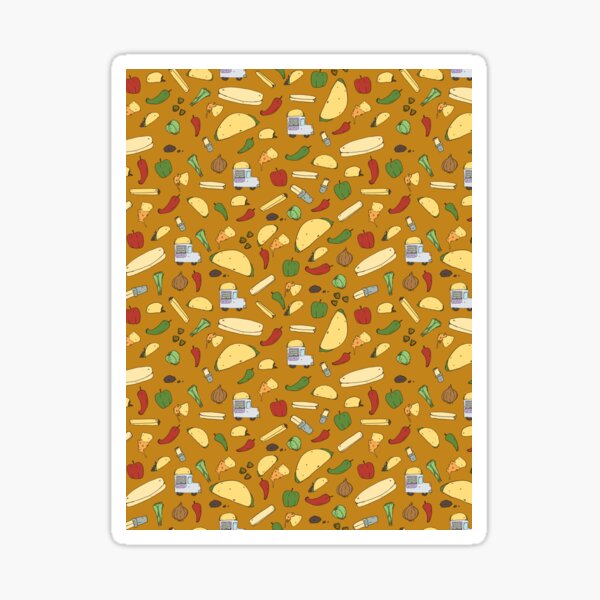 "Tacos & Burritos" Sticker for Sale by SVaeth | Redbubble