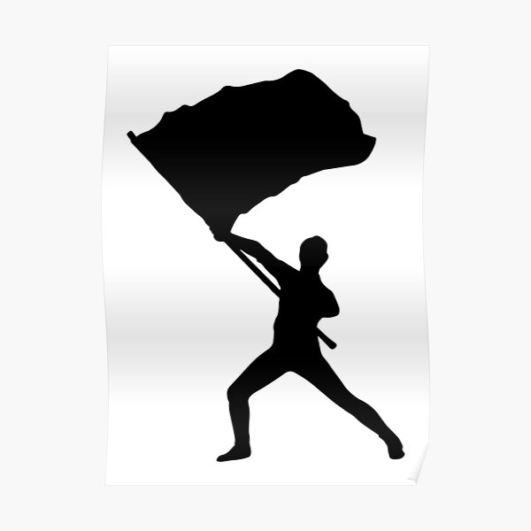 "Color Guard with Flag Above" Poster for Sale by Vistascribe | Redbubble