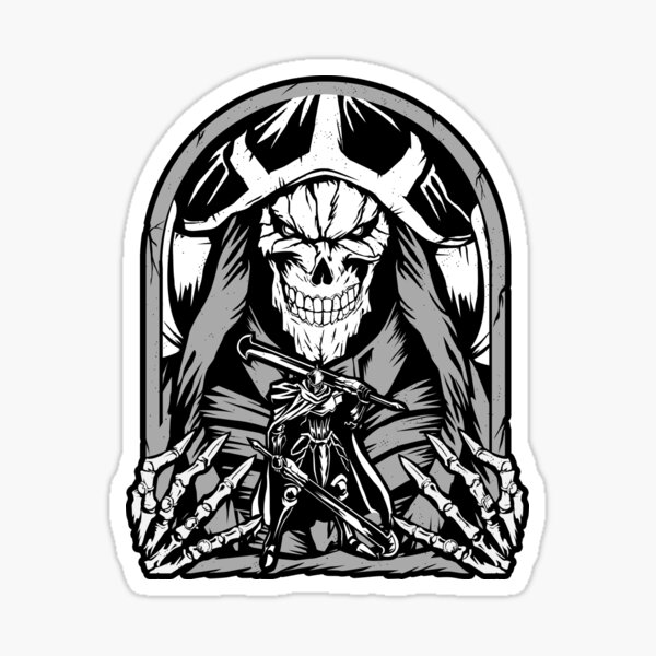 "Overlord" Sticker for Sale by Dandeelion | Redbubble