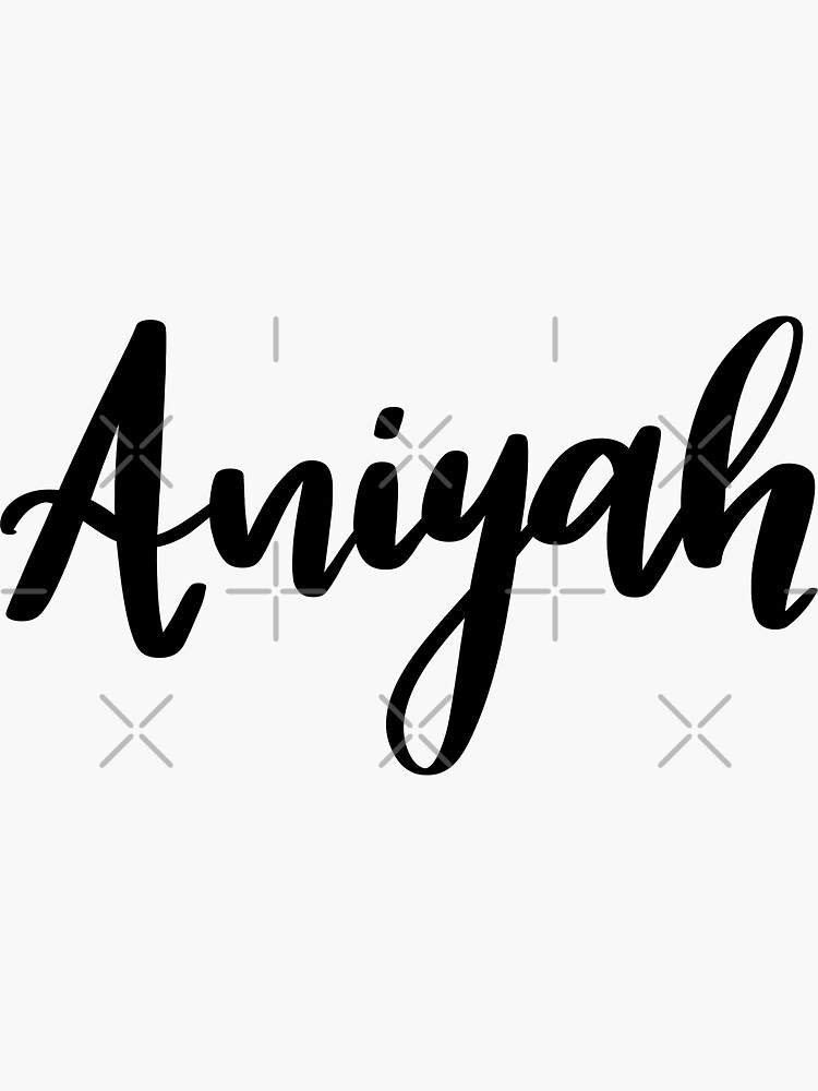 "Aniyah " Sticker for Sale by ellietography | Redbubble
