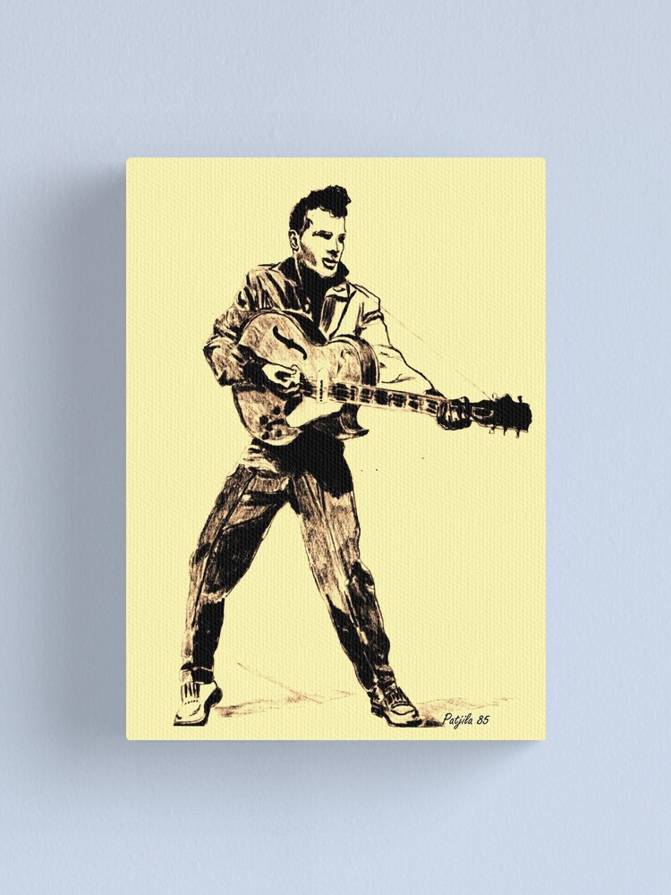 "Custom drawing of Ersel Hickey" Canvas Print by patjila | Redbubble