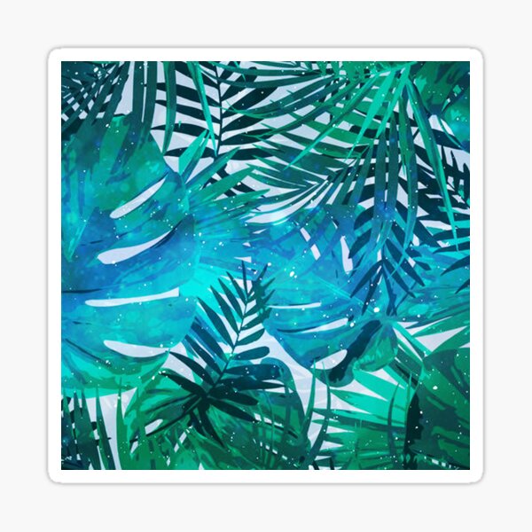 "Palm Leaves " Sticker for Sale by subieliu | Redbubble