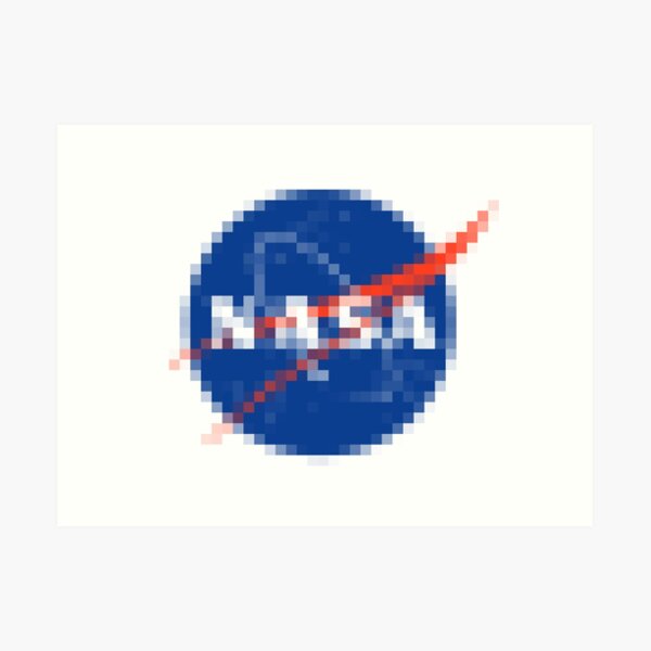"Nasa Pixel Censored" Art Print by lowkei | Redbubble