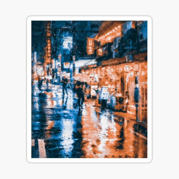 "Nightlife " Sticker by ErianAndre | Redbubble