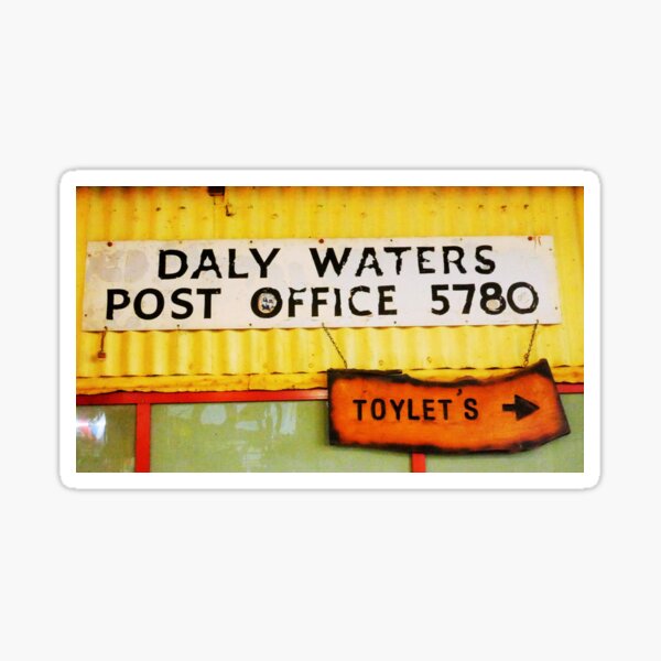 "Daly Waters Post Office" Sticker by Moments-In-Time | Redbubble