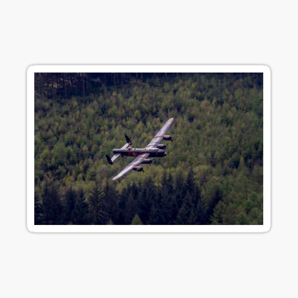 "Lancaster Bomber low level" Sticker for Sale by AviationPrints | Redbubble