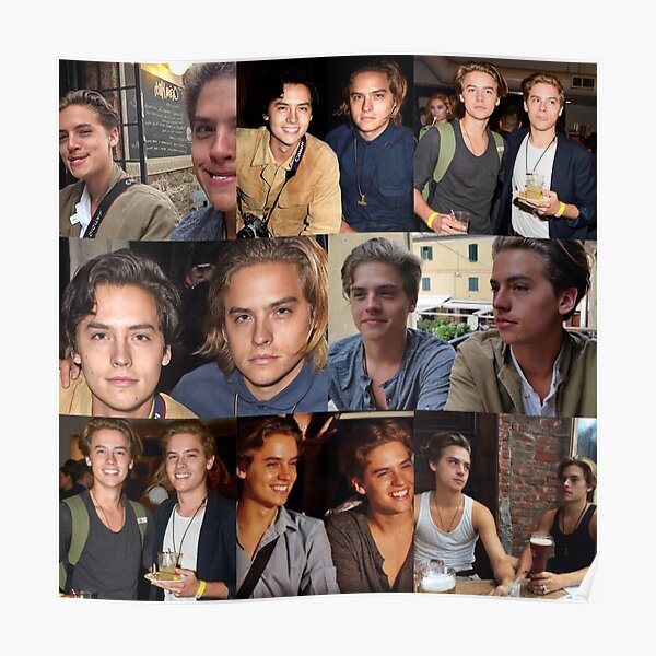 "Cole & Dylan Sprouse Collage" Poster for Sale by prettylittledes ...