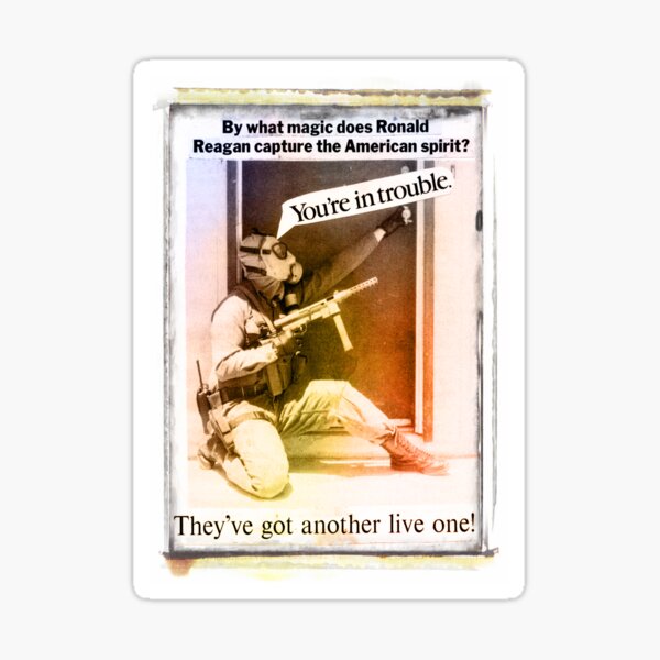 "80s Punk Agitprop Art" Sticker for Sale by Inkybrain | Redbubble