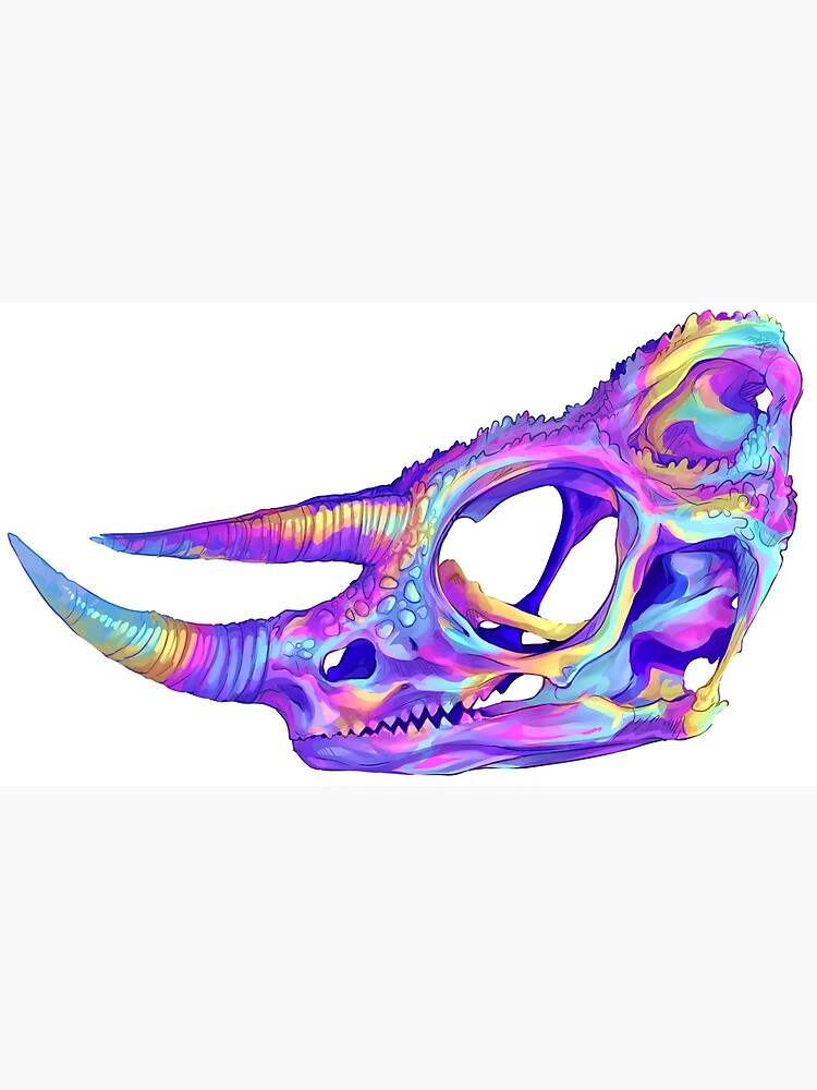 " jacksons chameleon skull" Poster by aliensphynx | Redbubble