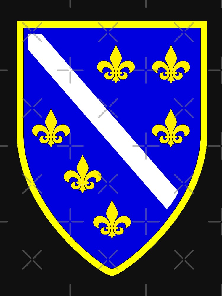 "Bosnia Bosnia-Herzegovina Original Crest" Essential T-Shirt for Sale ...