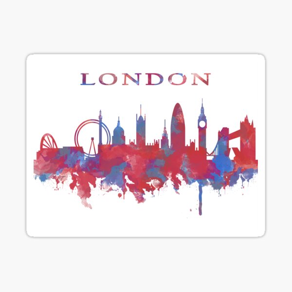 "London Skyline" Sticker by DreamInDigitalD | Redbubble