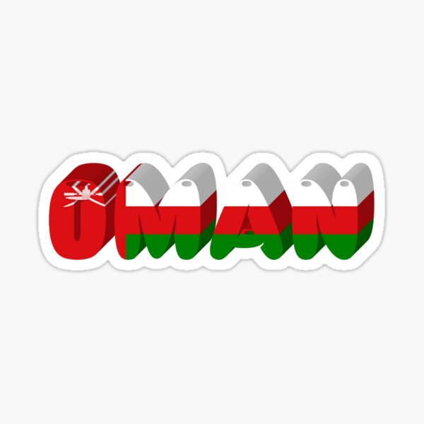 "Oman!" Sticker for Sale by phandiltees | Redbubble
