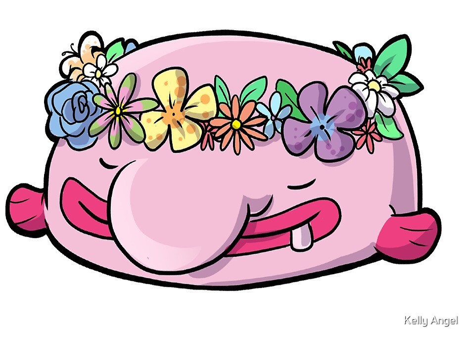 "Blobfish Flower Crown" by Kelly Angel | Redbubble