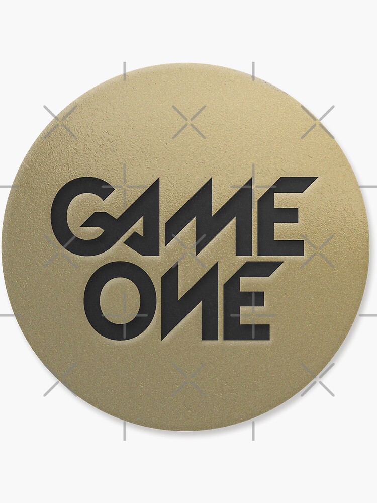 "Game One Logo" Sticker for Sale by Tim-Dirner | Redbubble