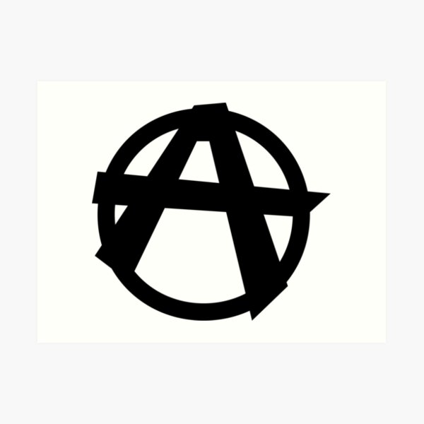 Anarchy Symbol Art Prints | Redbubble