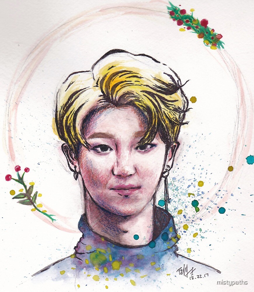 "Seventeen Minghao - Kpop Fanart" by mistypaths | Redbubble
