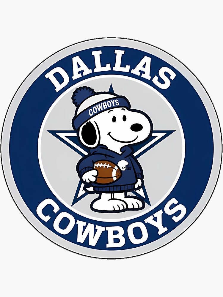 "Dallas Cowboys Snoopy Logo" Sticker for Sale by Morphologiona | Redbubble