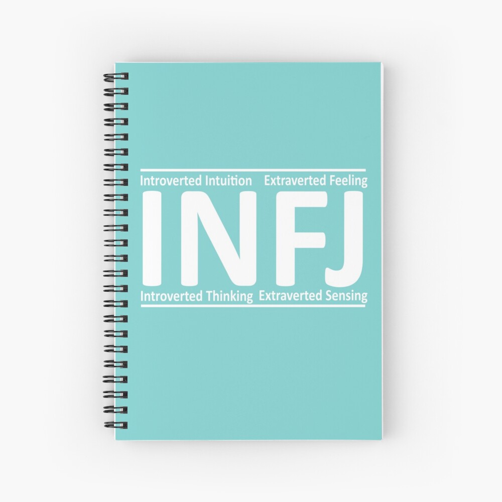 "Myers Briggs INFJ Ego Personality Type" Spiral Notebook for Sale by ...