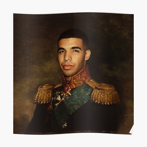 "Drake - Satirical portrait " Poster by Grundelboy | Redbubble