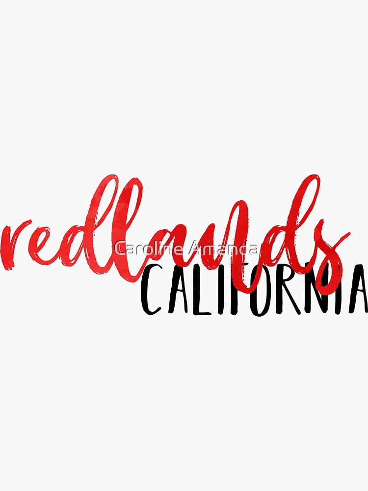 "University of Redlands / Redlands, California" Sticker for Sale by ...