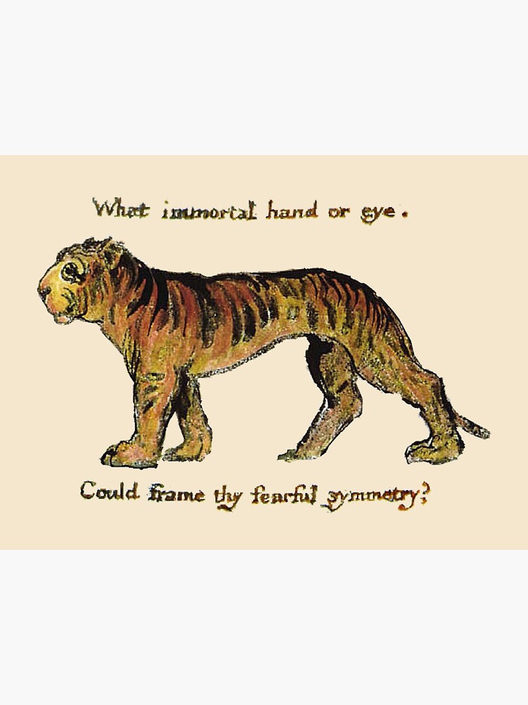 "William Blake: The Tyger" Poster for Sale by dzdn | Redbubble