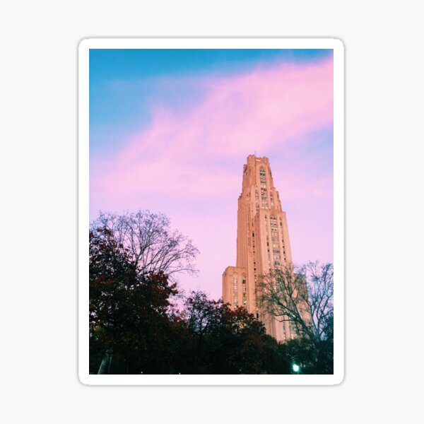 "Cathedral of Learning" Sticker for Sale by ohkaylindsey | Redbubble