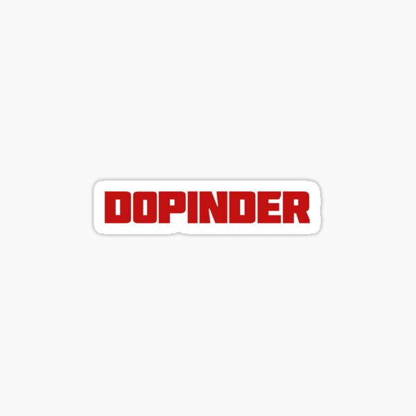 "Dopinder" Sticker by RadicalAM | Redbubble