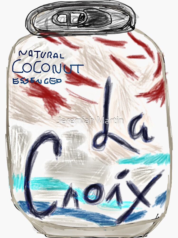 "Coconut La Croix Drawing" Sticker for Sale by jeremiahm08 | Redbubble