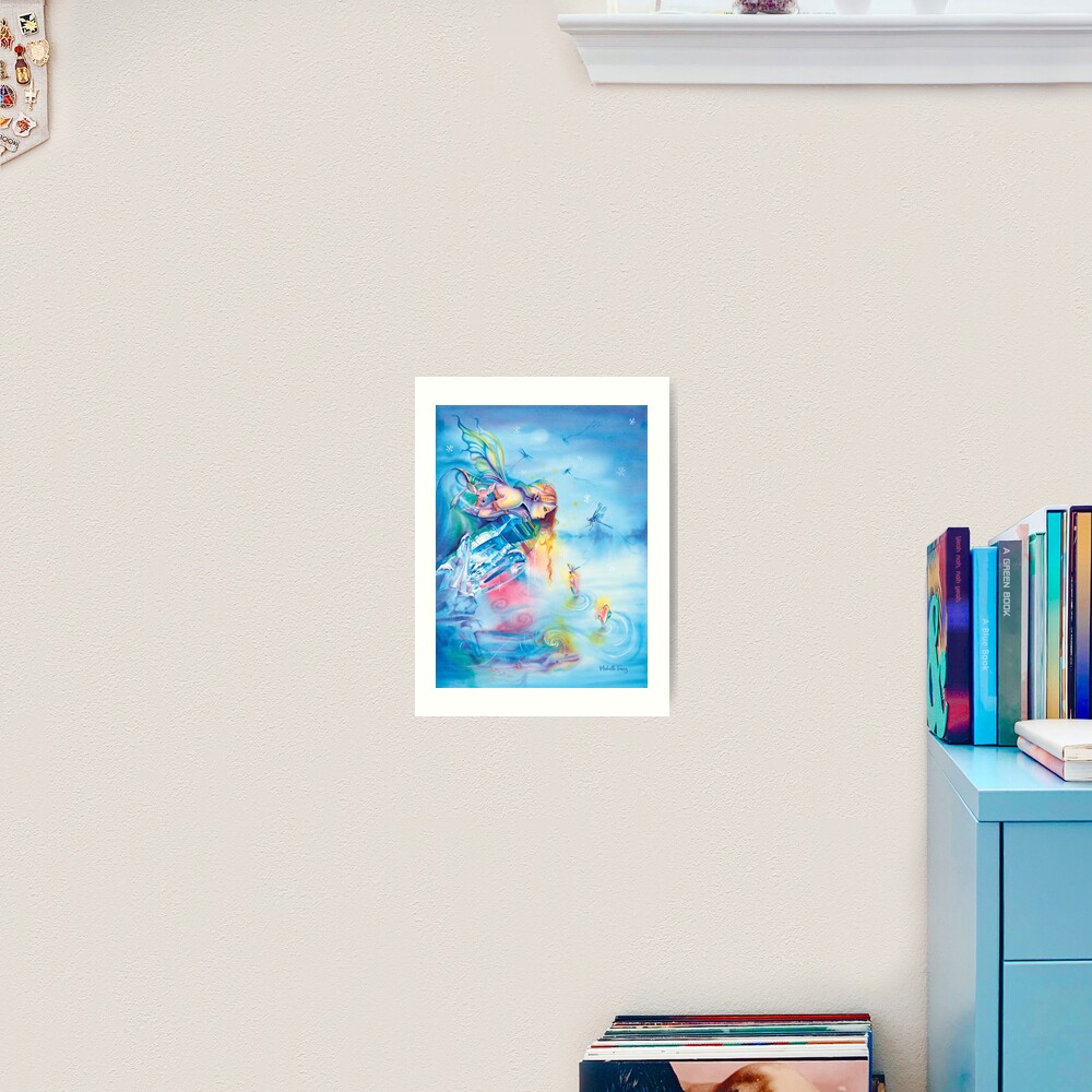 "Sienna and the Deer Illuminate Winter" Art Print by MichelleTracey ...