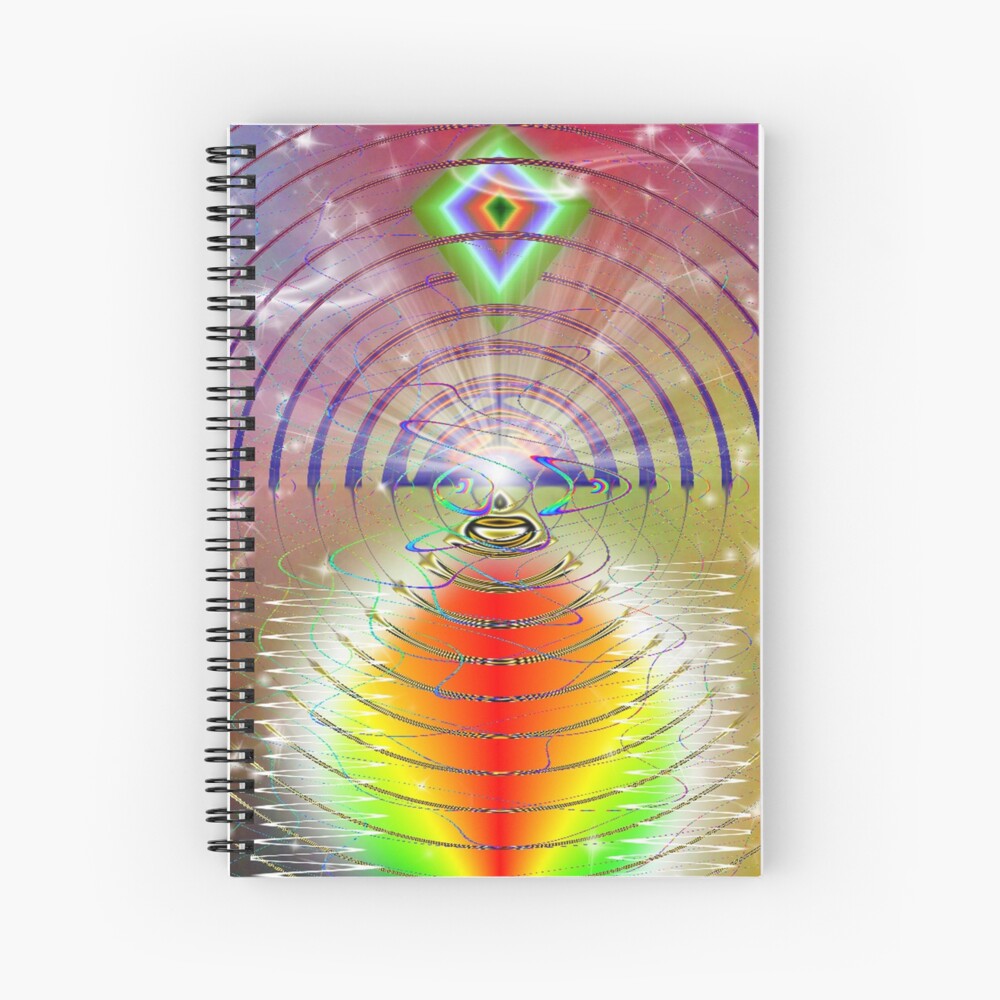 "8th Dimensional Being" Spiral Notebook by KaiciCodedArt | Redbubble