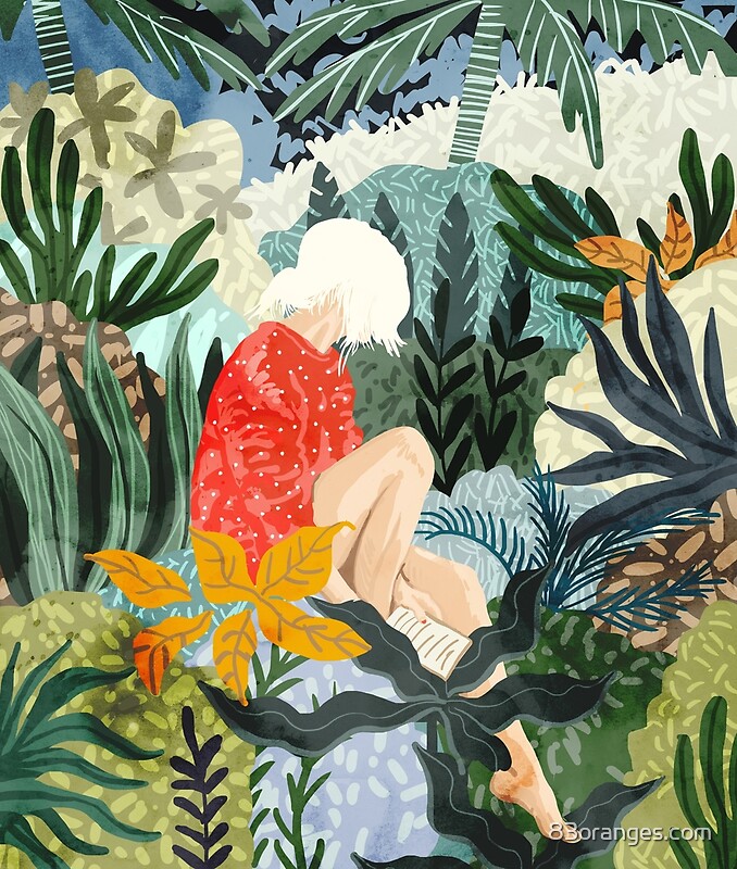 "The Distracted Reader" by 83oranges | Redbubble
