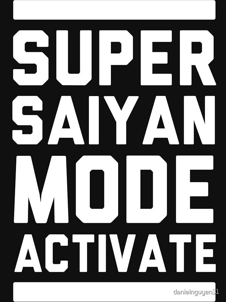 "Super Saiyan Mode Activate Funny Dragonball Goku & Vegeta Tshirt" T ...