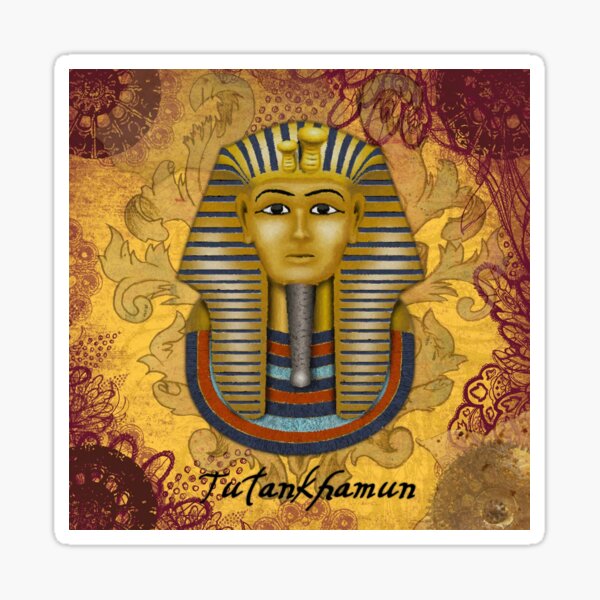 "Tutankhamun" Sticker for Sale by BurSie | Redbubble
