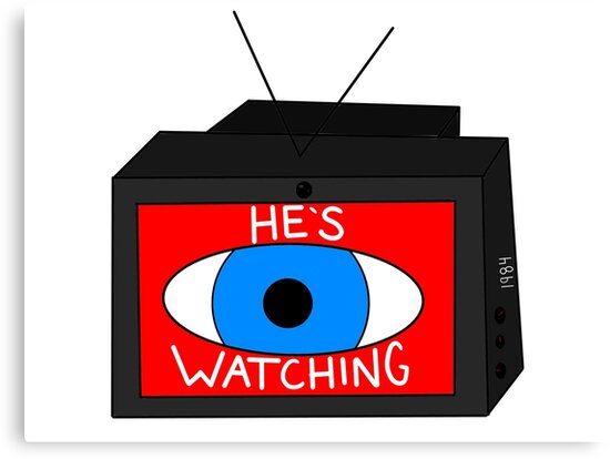 "1984 Telescreen " Canvas Print by ChangingLanes | Redbubble