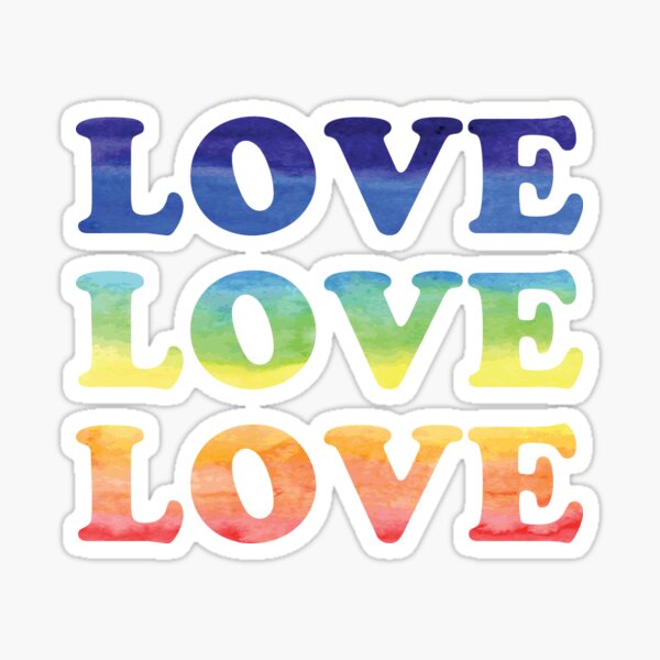 "love love love" Sticker for Sale by smileyna | Redbubble