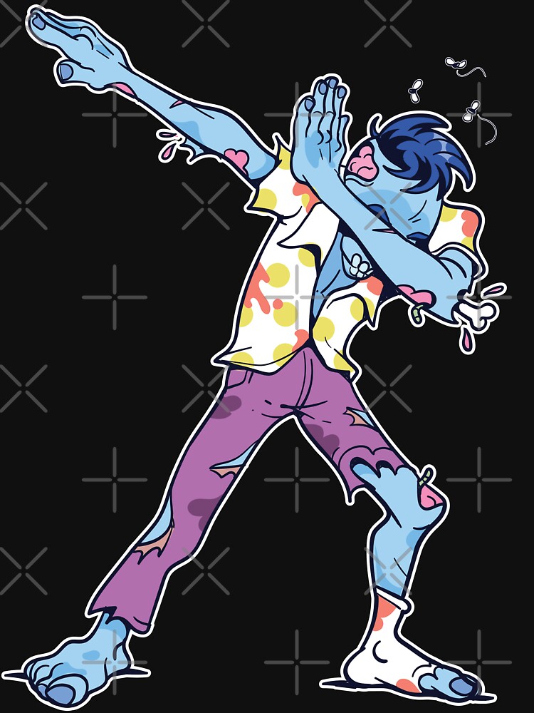 "Zombie Dabbing T shirt Halloween Funny Scary Zombies Skeleton Dab ...