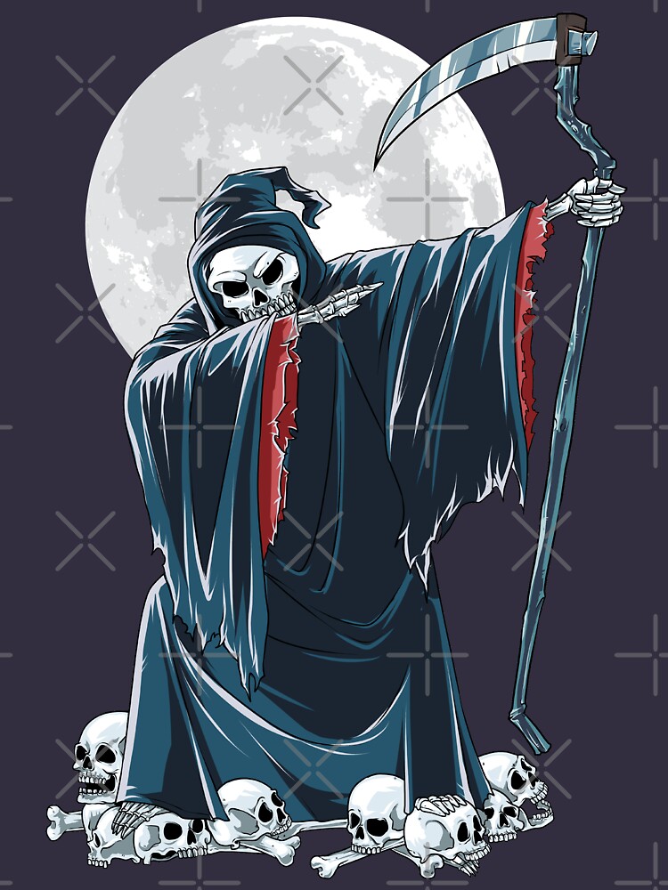 "Dabbing Grim Reaper Skeleton T shirt Halloween Costume T-Shirt Funny ...