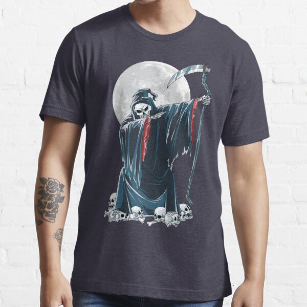"Dabbing Grim Reaper Skeleton T shirt Halloween Costume T-Shirt Funny ...