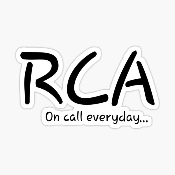 "RCA Everyday" Sticker for Sale by Passiveopeth | Redbubble