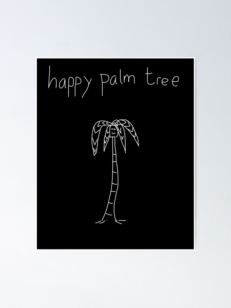 "happy palm tree" Poster by FKstudios | Redbubble